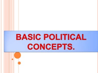 Basic Political Concepts Slide.Pptnnn | PPSX