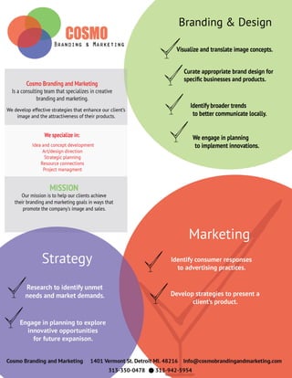 Cosmo Branding and Marketing Portfolio | PDF
