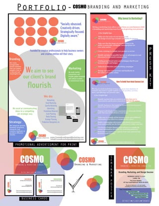 Cosmo Branding and Marketing Portfolio | PDF