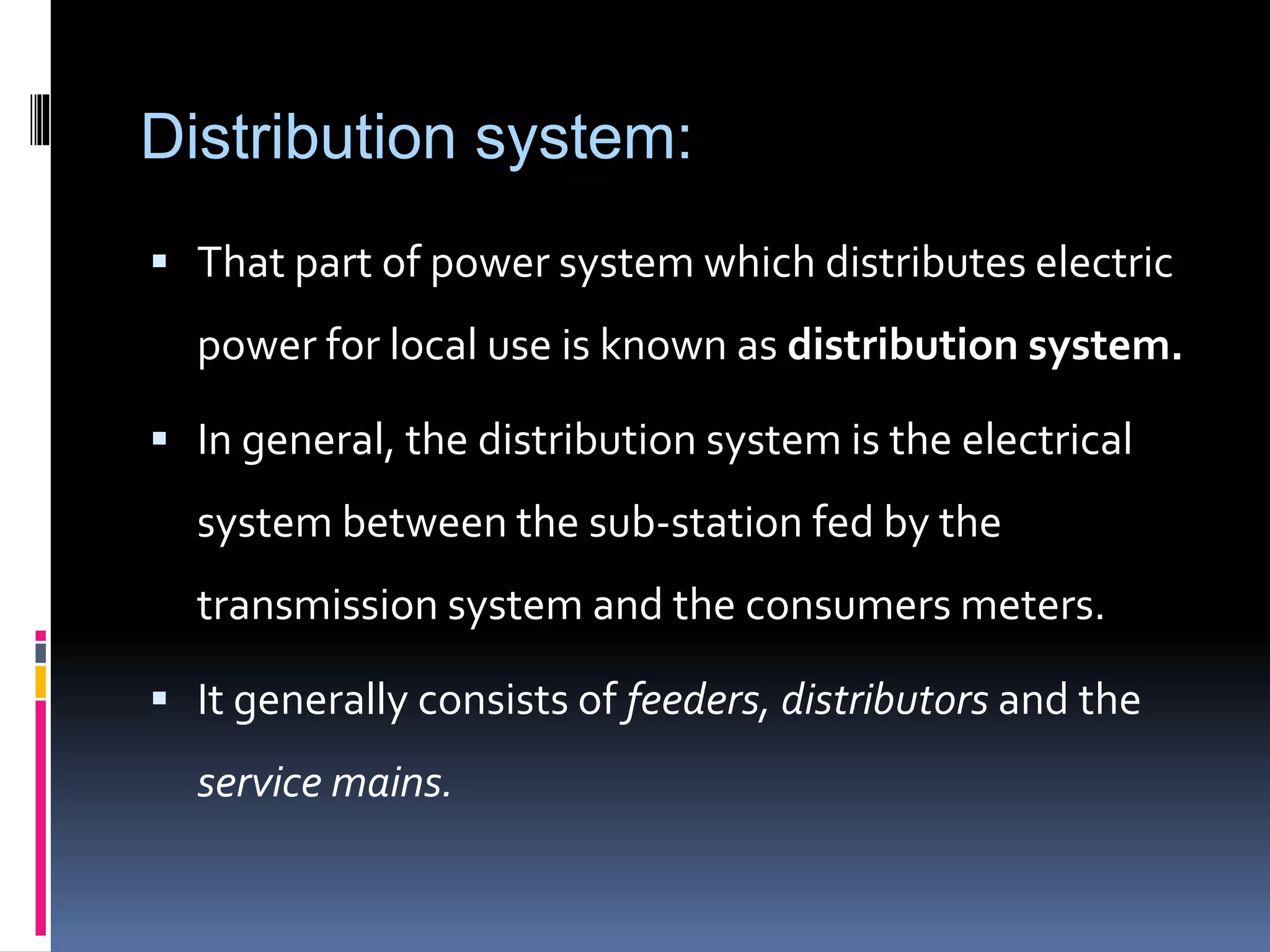 Basic power distribution system007 | PPTX