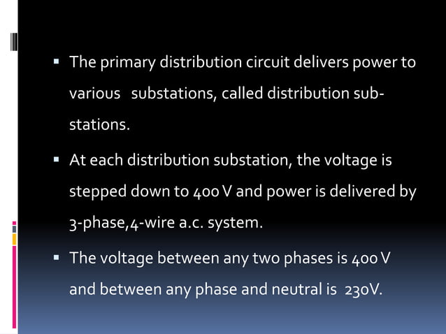 Basic power distribution system007 | PPTX