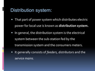 Basic power distribution system007 | PPTX