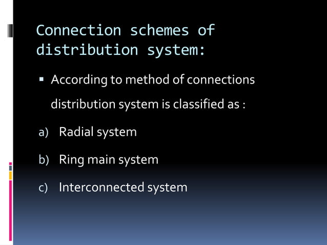 Basic power distribution system007 | PPTX