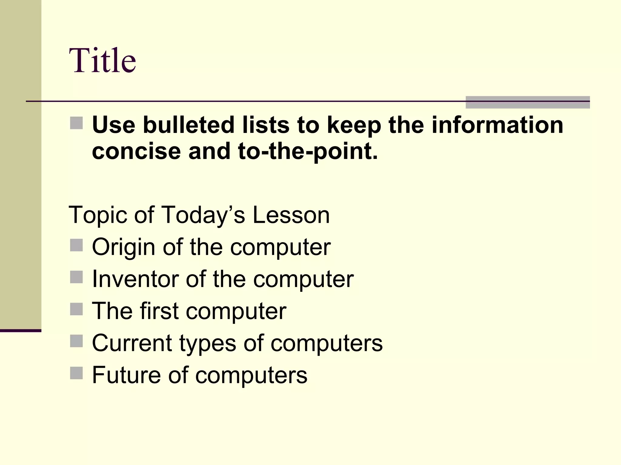 Basic Power Point | PPT