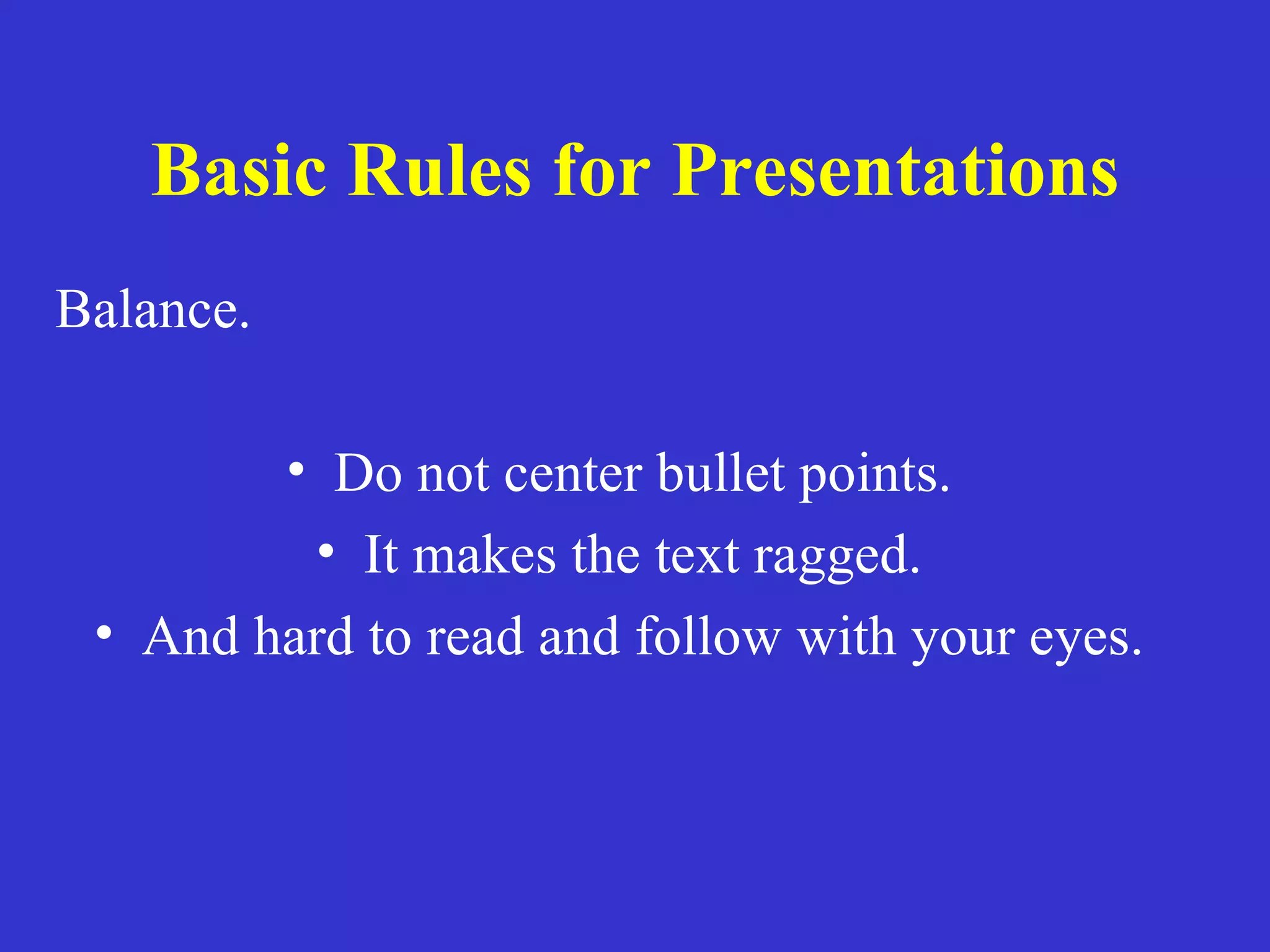 Basic Power Point Guidelines | PPT