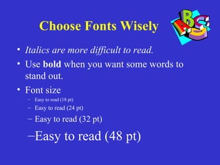 Basic Power Point Guidelines | PPT
