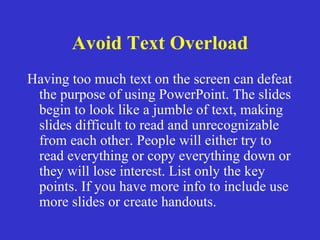 Basic Power Point Guidelines | PPT
