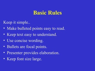 Basic Power Point Guidelines | PPT