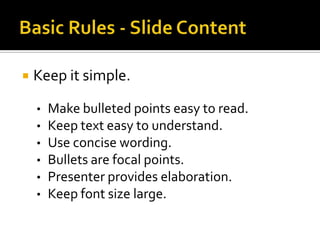 Basic power point guidelines | PPTX | Desktop Publishing | Computer ...