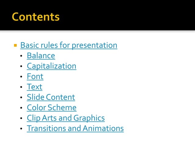 Basic power point guidelines | PPT