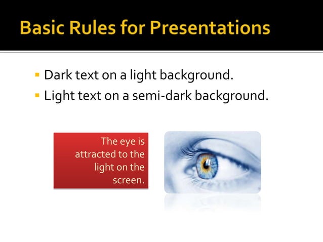 Basic power point guidelines | PPT