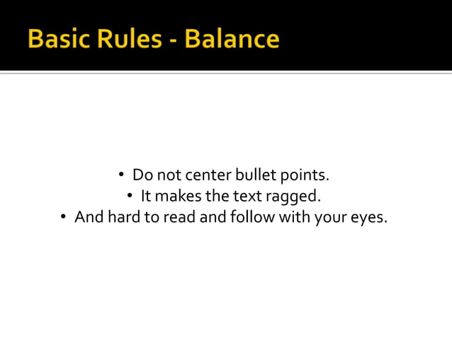 Basic power point guidelines | PPT