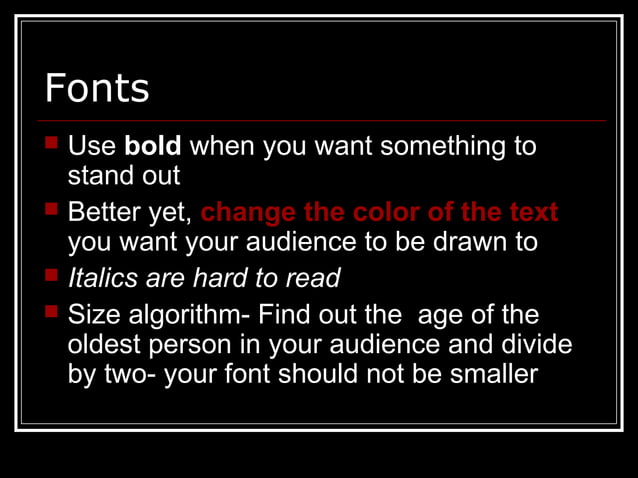 Basic PowerPoint Guidelines | PPT