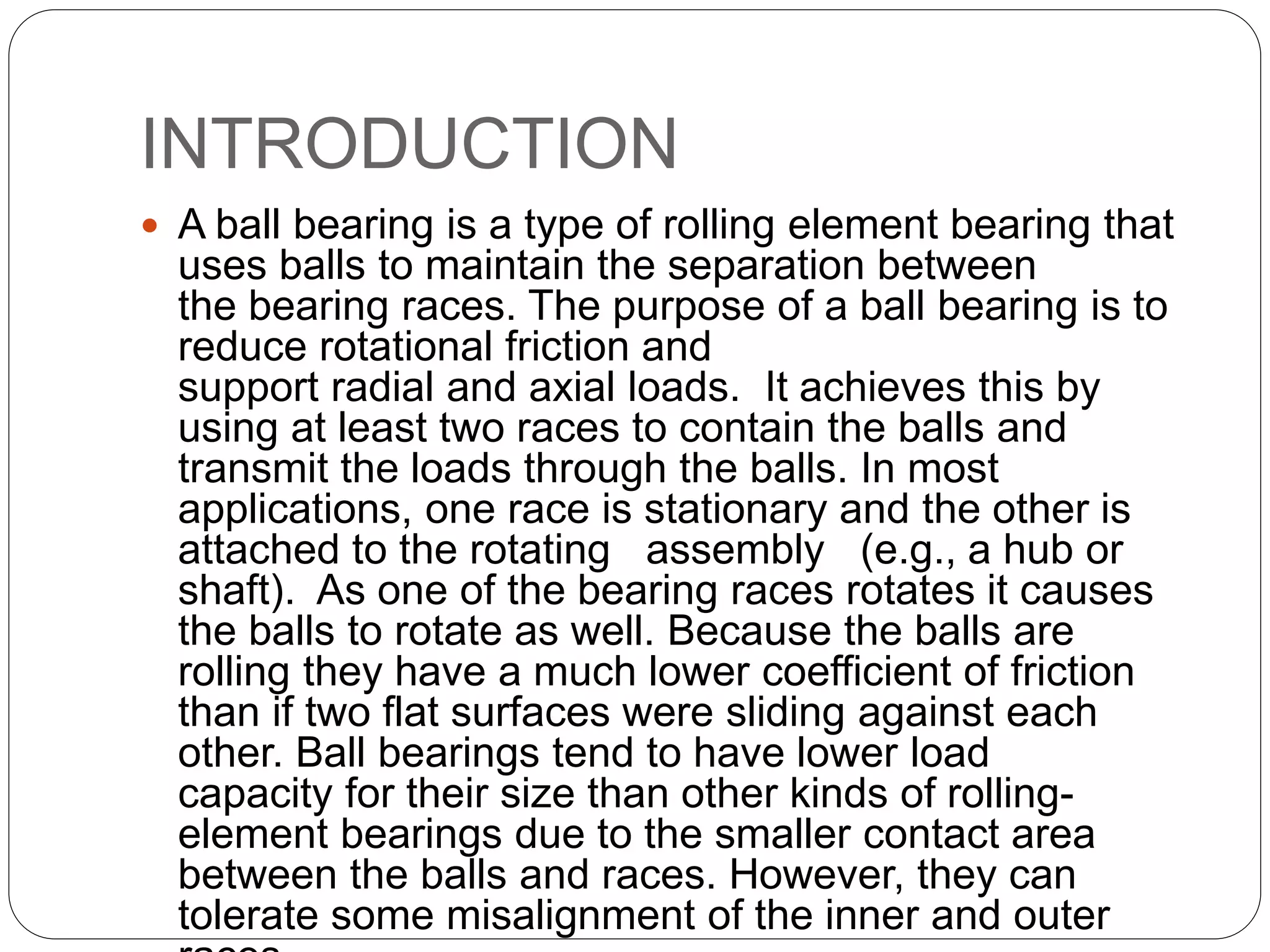 Basic ppt for bearings | PPT