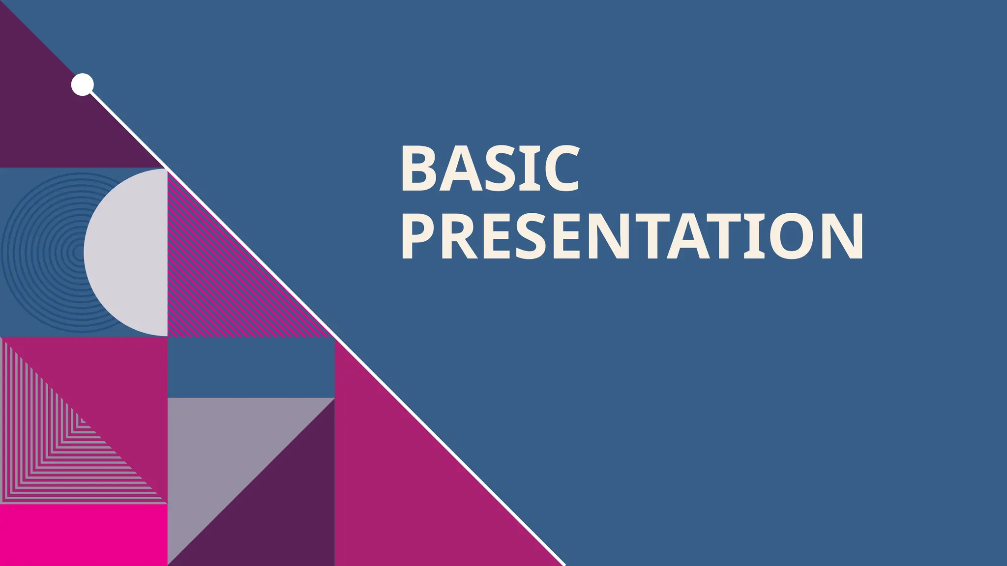 Basic Presentation template from microsoft office | PPT