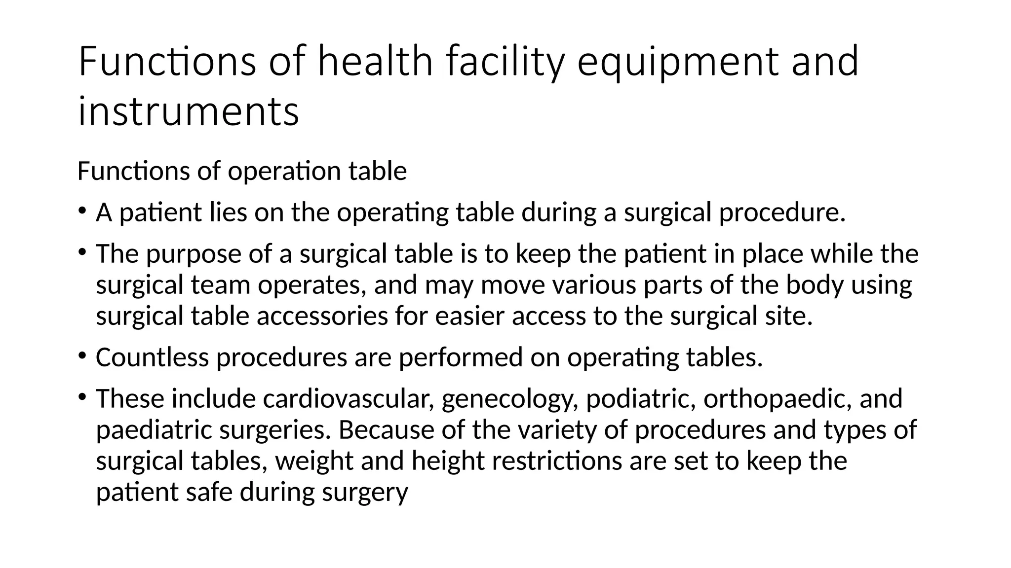 BASIC HOSPITAL PROCEDURES POWER POINT PRESENTATION | PPTX