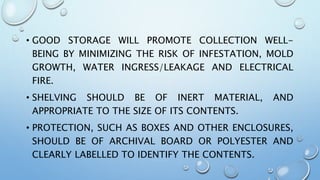 Basic Preservation for Library and Archive Collections | PPTX