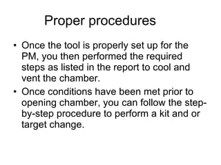 Basic Preventive Maintenance On Sputtering Systems | PPT