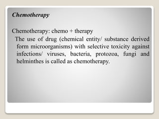 Basic principal of chemotherapy | PPTX