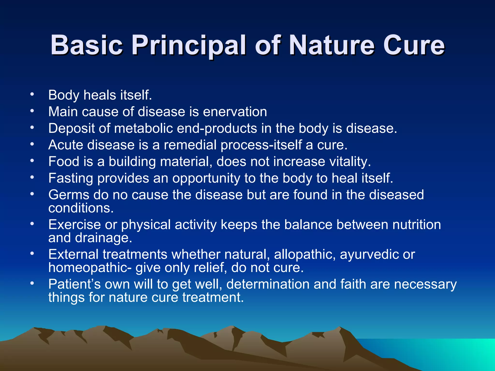 Basic Principal Of Naturopathy | PPT