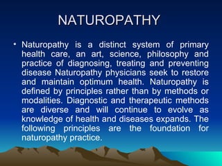 Basic Principal Of Naturopathy | PPT