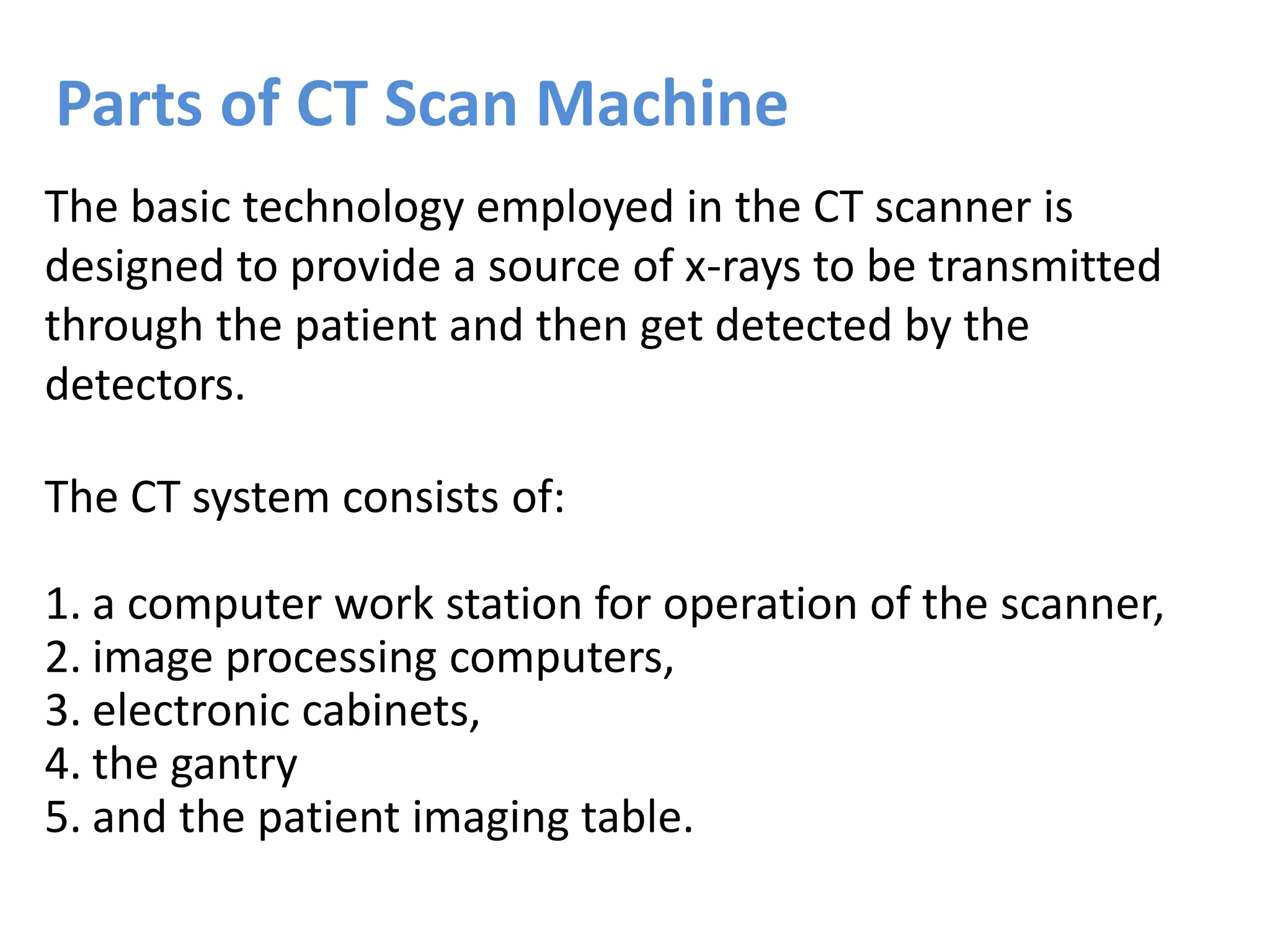 Basic principle of ct and ct generations | PPTX