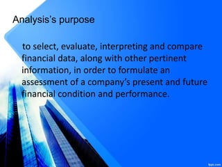 Basic principle of financial statement analysis | PPTX