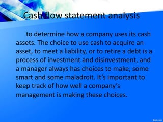 Basic principle of financial statement analysis | PPTX