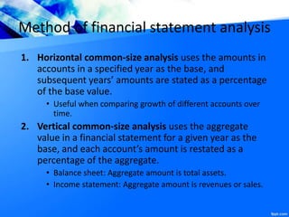 Basic principle of financial statement analysis | PPTX