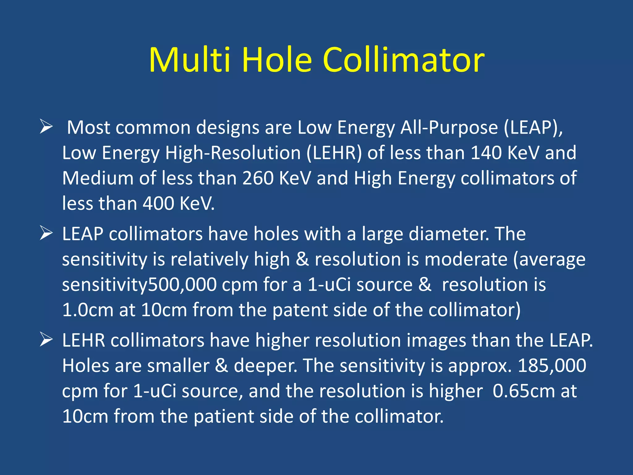 Basic principle of gamma camera | PPTX