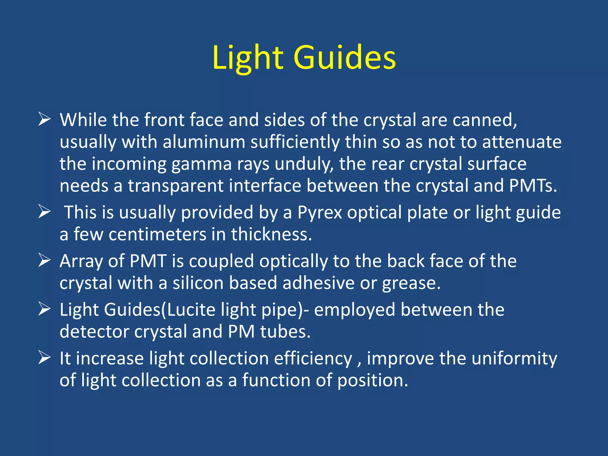 Basic principle of gamma camera | PPTX