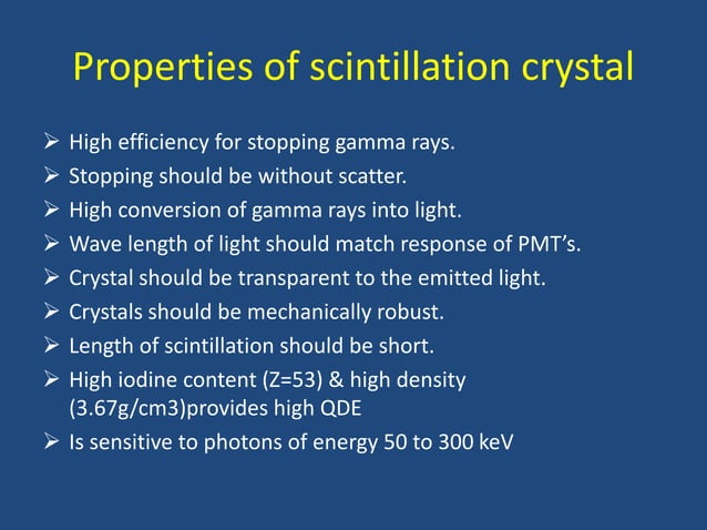 Basic principle of gamma camera | PPTX | Physics | Science