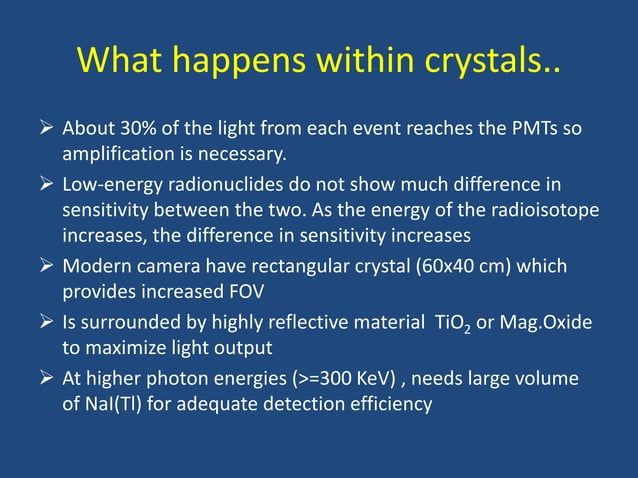 Basic principle of gamma camera | PPTX | Physics | Science