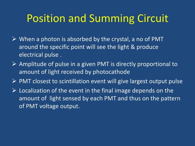 Basic principle of gamma camera | PPTX | Physics | Science