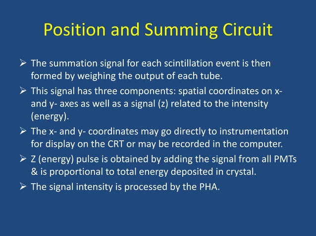 Basic principle of gamma camera | PPTX | Physics | Science