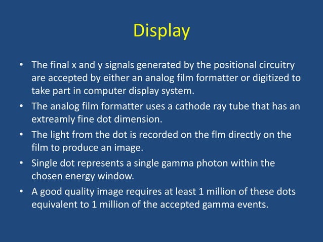 Basic principle of gamma camera | PPTX | Physics | Science