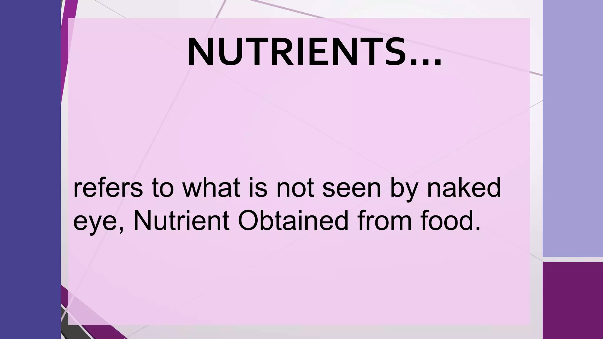 Basic principle of good and proper nutrition | PPTX