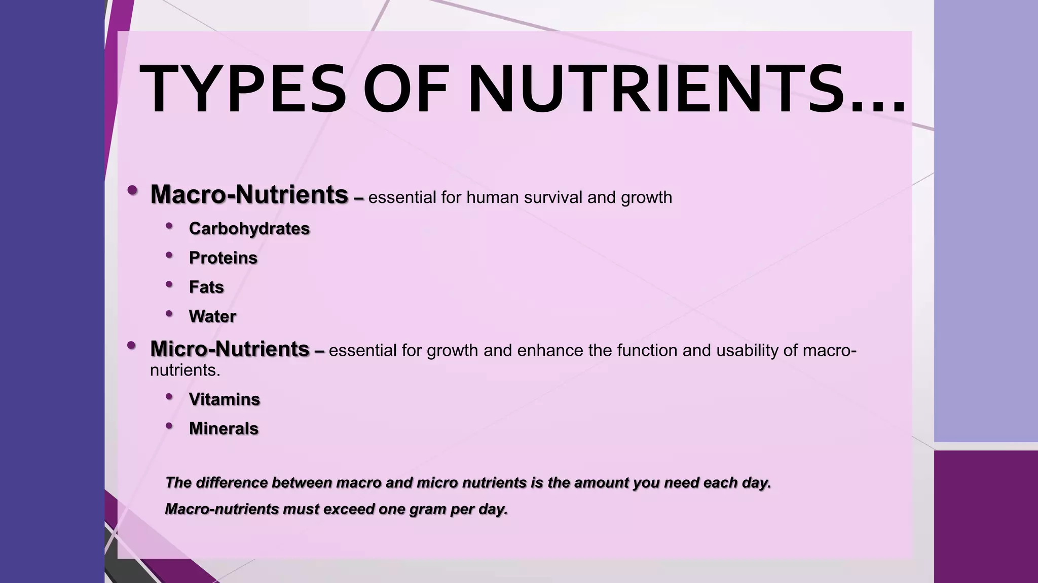 Basic principle of good and proper nutrition | PPTX