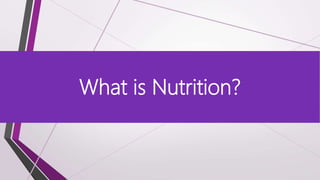 Basic principle of good and proper nutrition | PPTX