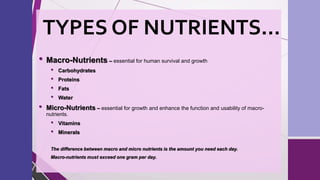 Basic principle of good and proper nutrition | PPTX