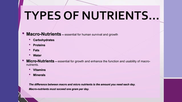 Basic principle of good and proper nutrition | PPTX