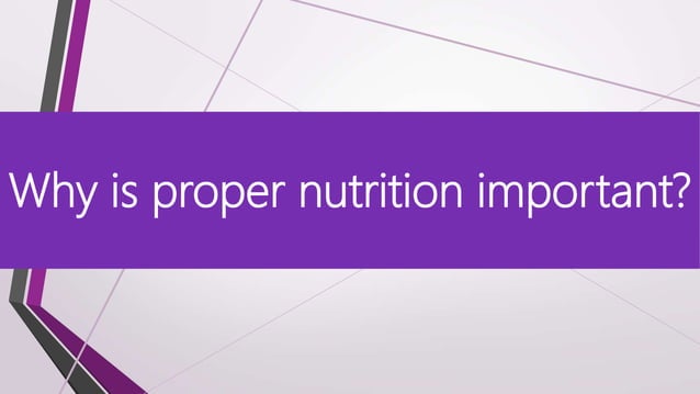 Basic principle of good and proper nutrition | PPTX