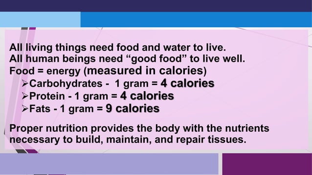 Basic principle of good and proper nutrition | PPTX