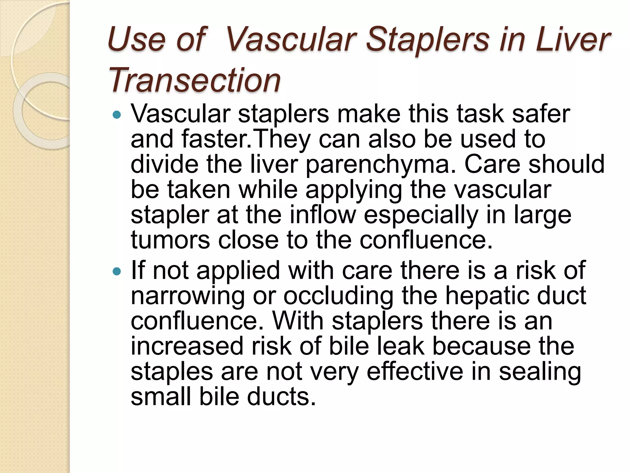 Basic principle of liver resection | PPTX