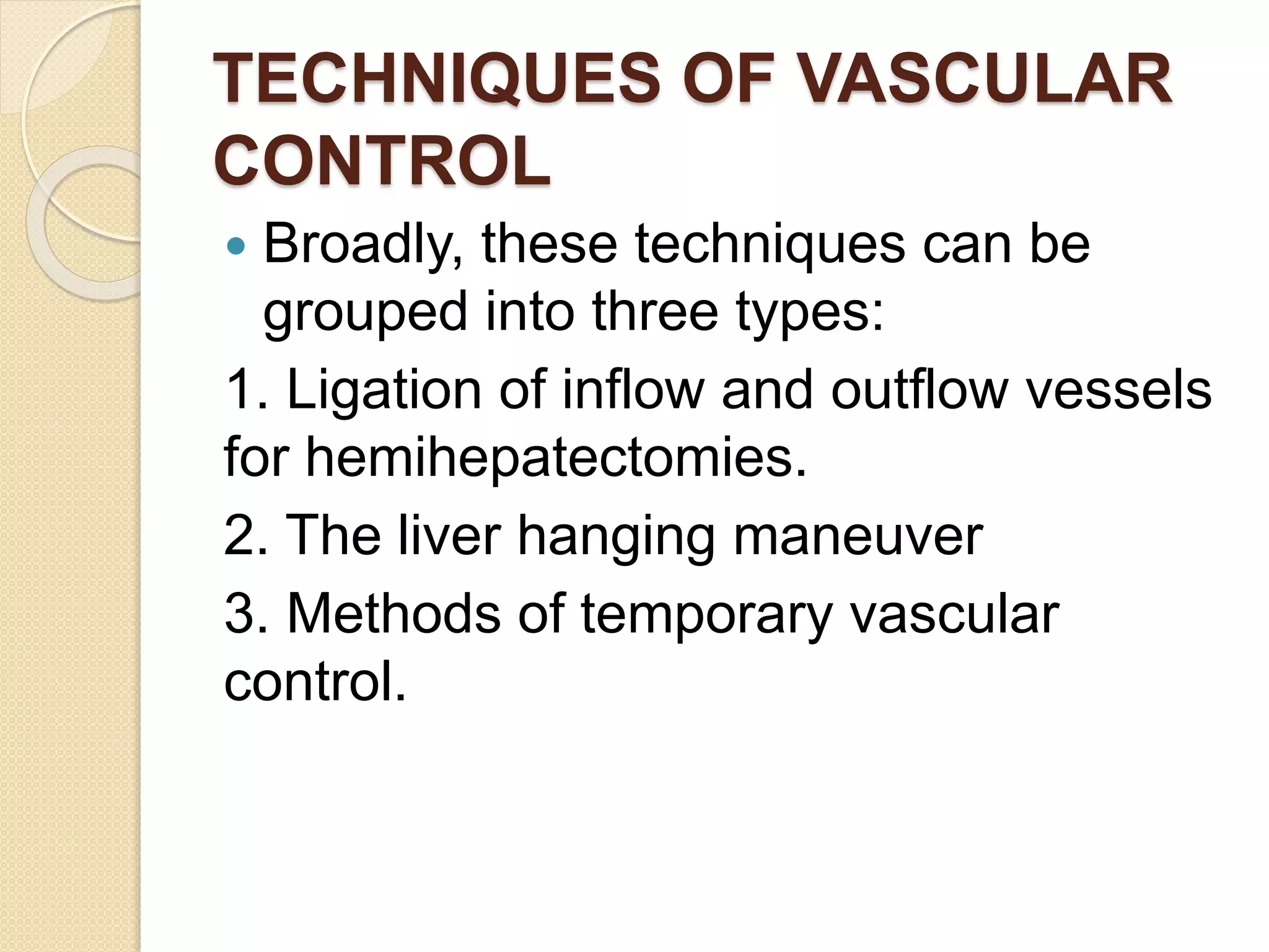 Basic principle of liver resection | PPTX