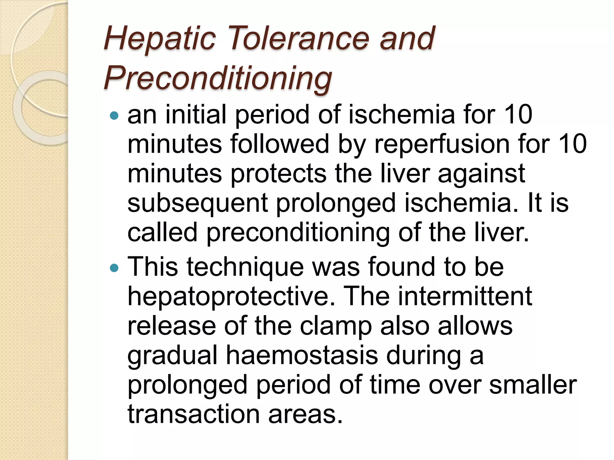 Basic principle of liver resection | PPTX