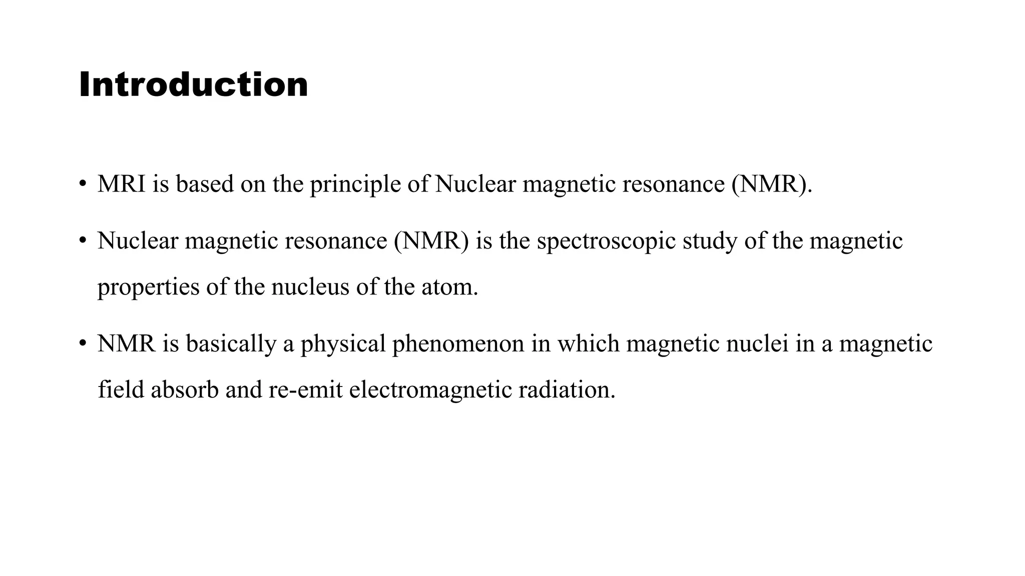 Basic principle of MRI | PPTX