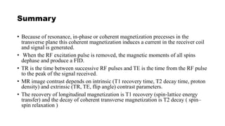 Basic principle of MRI | PPTX