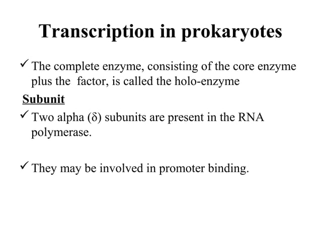Basic principle of transcription | PPT