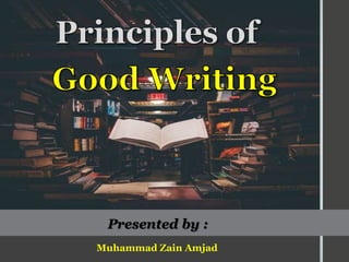 Basic principle of writing | PPTX